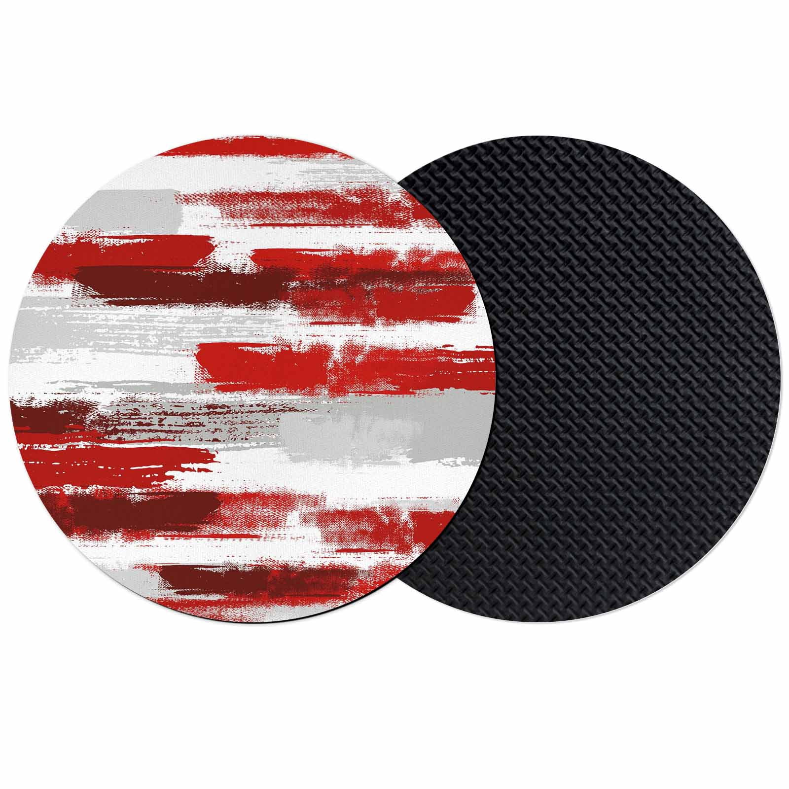 Red Abstract Coasters Set of 2, Absorbent Coasters for Drinks, Grey ...