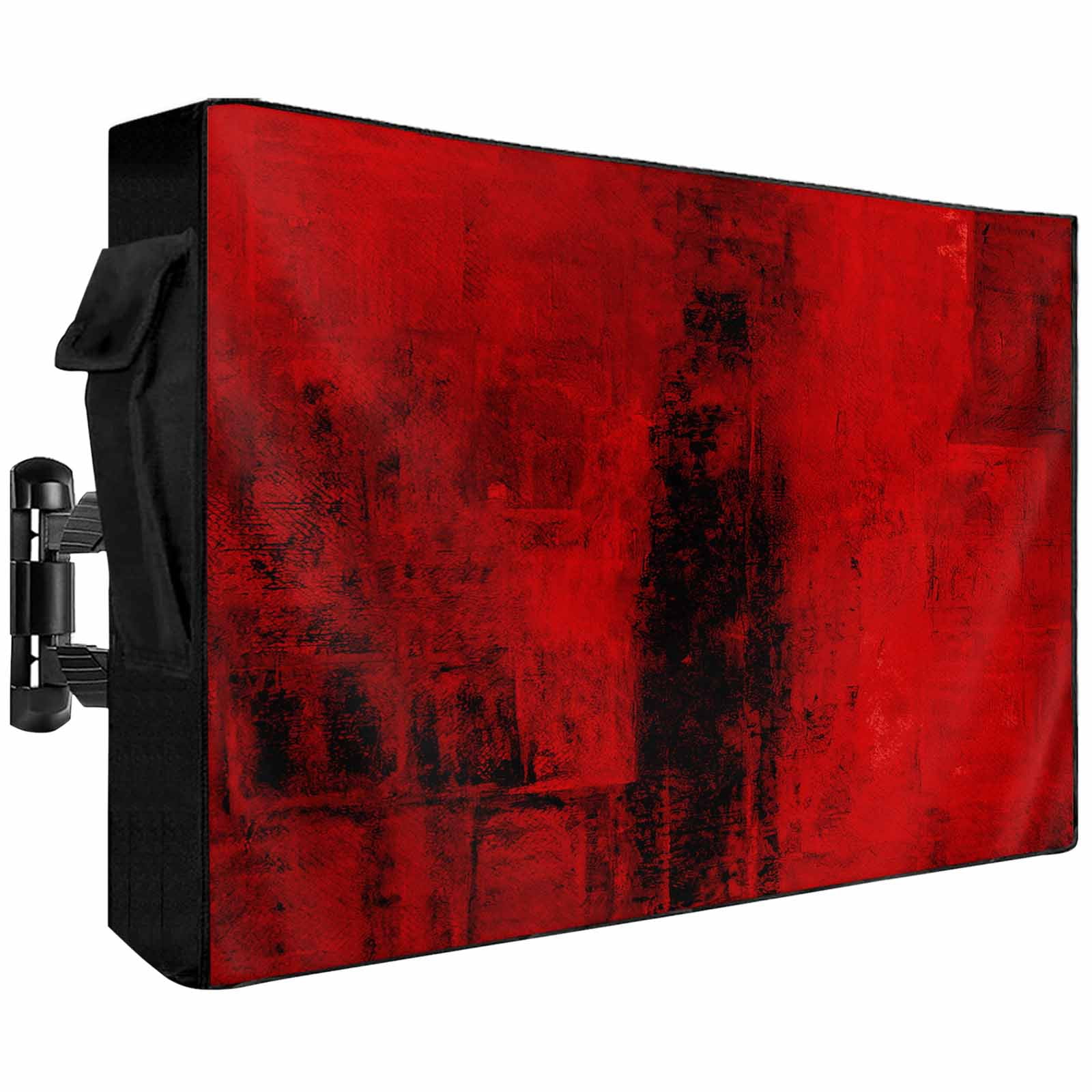 Red Abstract Outdoor TV Cover 40 to 43 inch Art Graffiti Paint Style ...