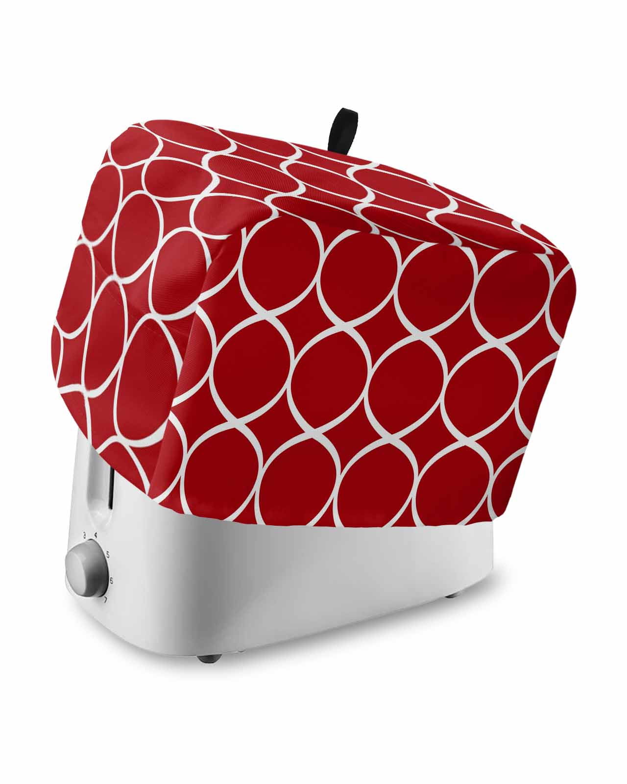 Red Abstract Toaster Cover 4 Slice, Large Kitchen Appliance Covers ...