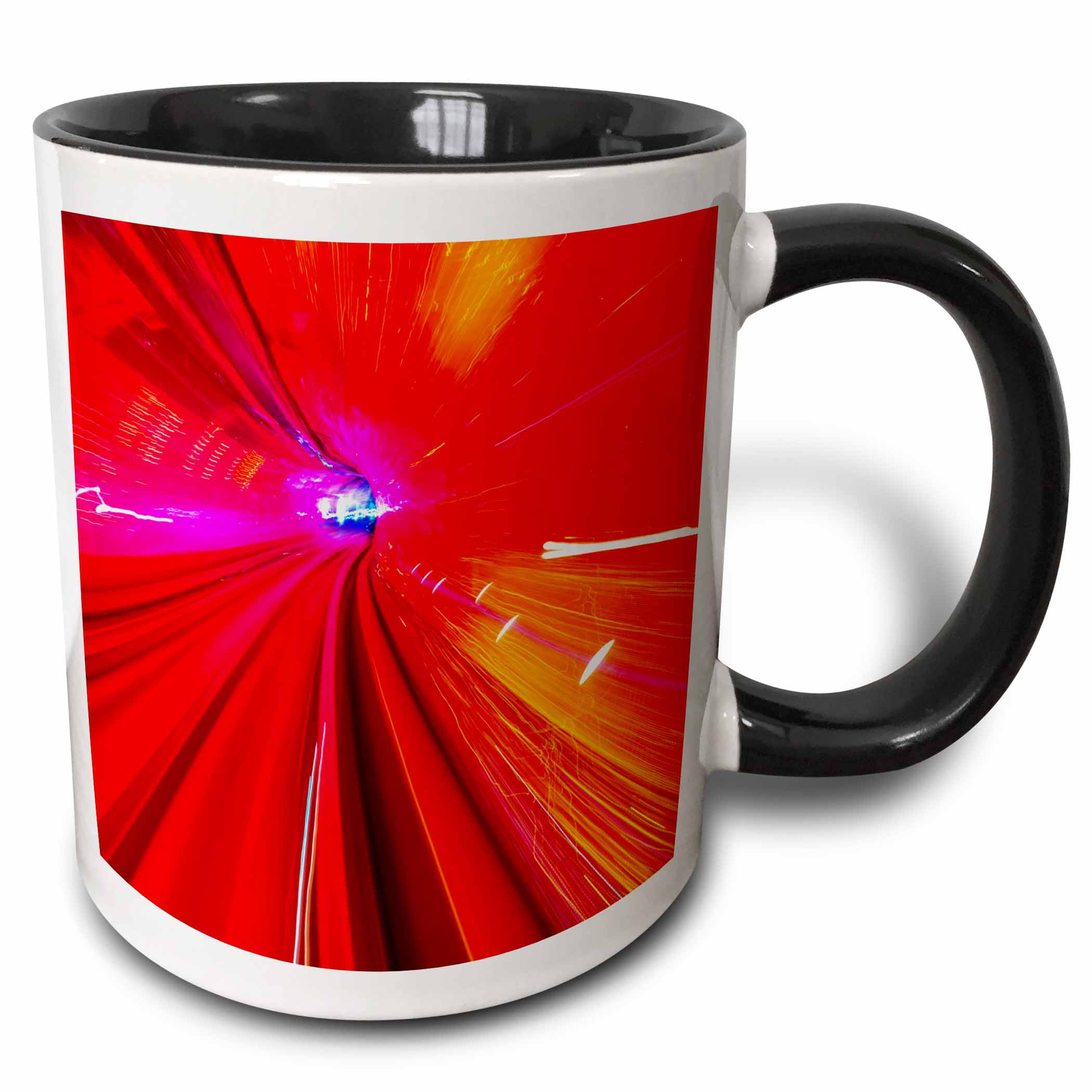 Red Abstract Underground Railway, Pudong, Bund, Shanghai, China. 11oz ...