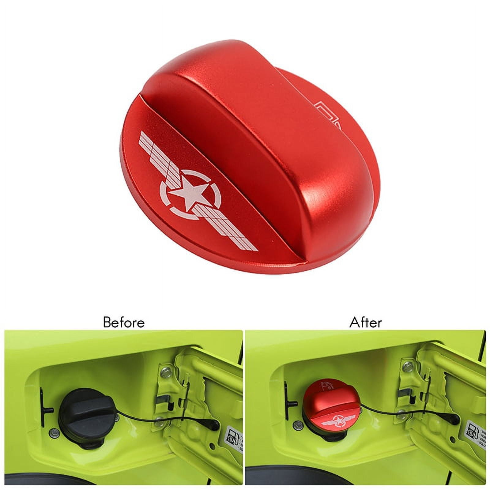 Red-Alloy Car Stickers for Suzuki Jimny, Internal Oil Cap, Precious ...