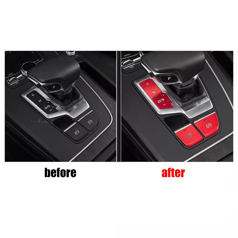 Red Alloy Center Console Gear Shift Sticker for Q5 Q5L SQ5 Car ...