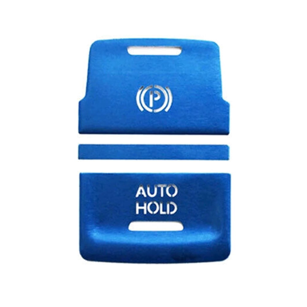Red Aluminum Alloy Car Handbrake Auto Hold P Switch Button Sticker ...
