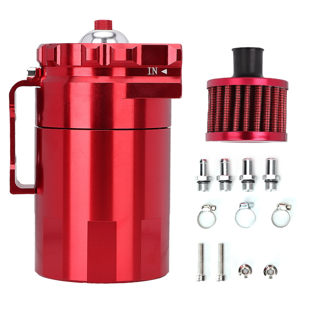 Red Aluminum Engine Oil Catch Tank for Enhanced Performance - Walmart.com