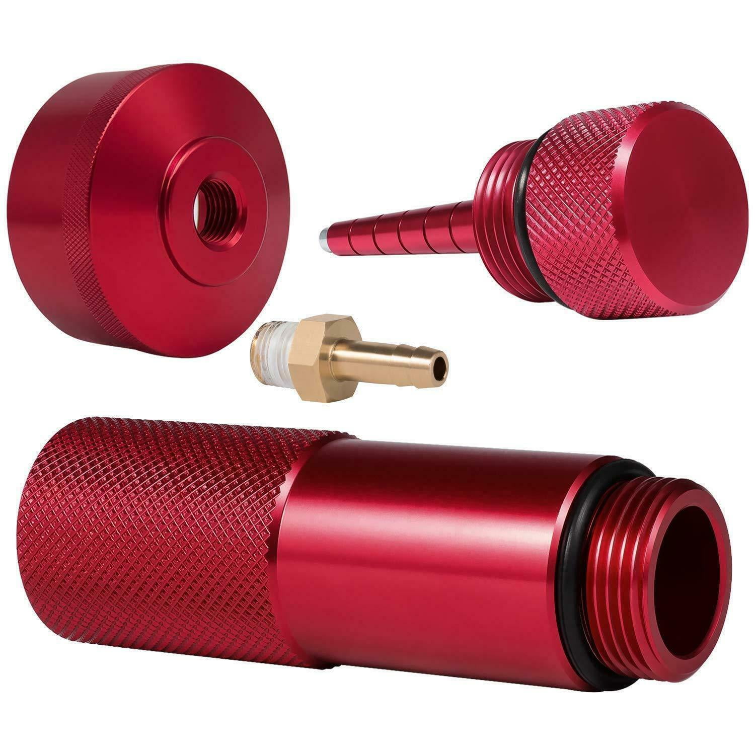Red Aluminum Extended Run Gas Cap with Brass Funnel For Honda Generator ...