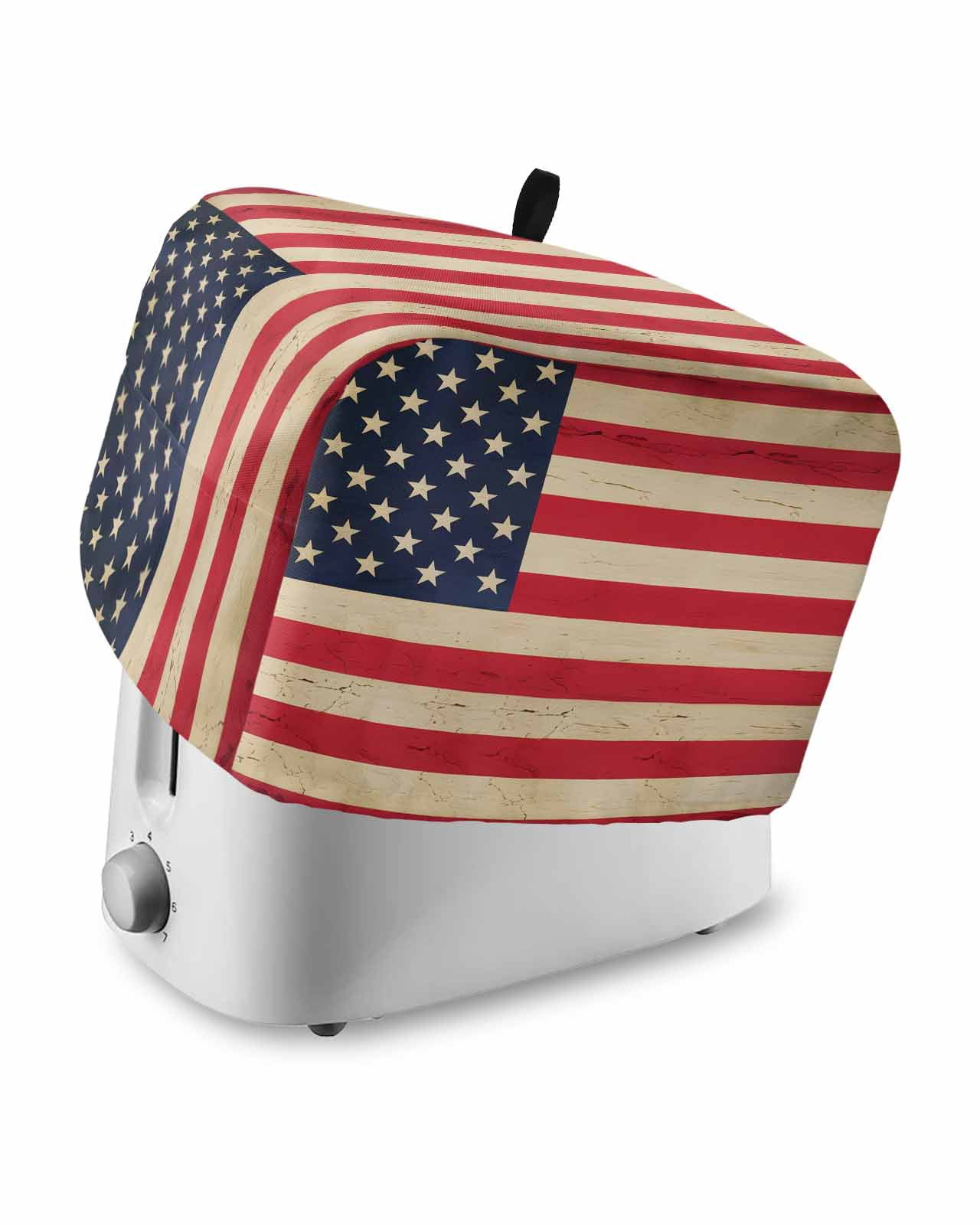 Red American Flag Toaster Cover 2 Slice, Small Kitchen Appliance Covers ...