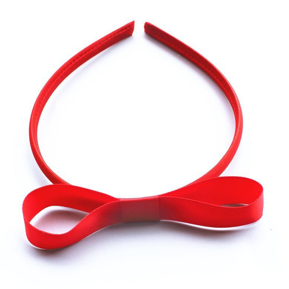 Red And Black Bow Headband Retro Headband Gift Hair Accessories For ...