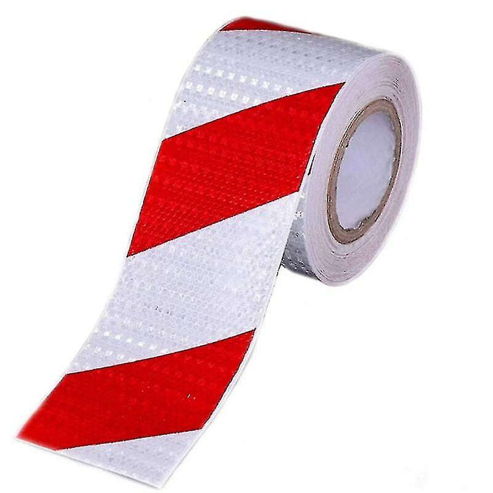 Red And White Warning Tape Self-adhesive Reflective Tape Night Traffic ...