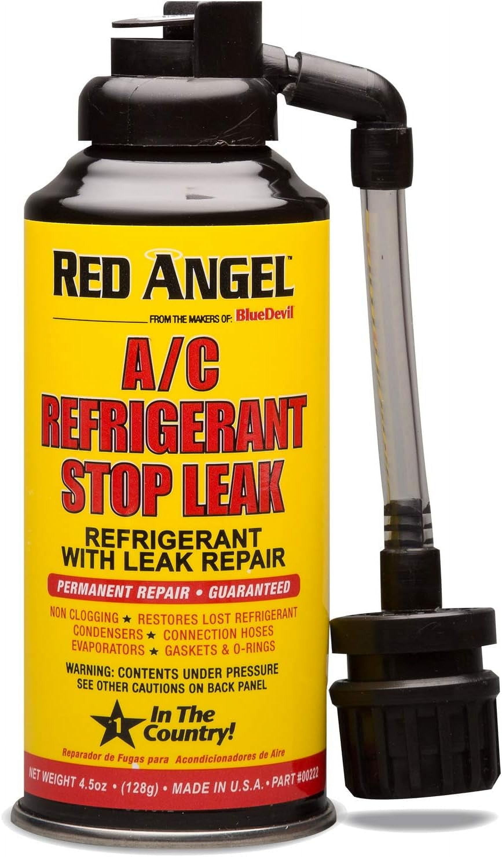 Red Angel 00222 A/C Stop Leak, Conditioner 4.5 Ounce, Scratch Resistant ...