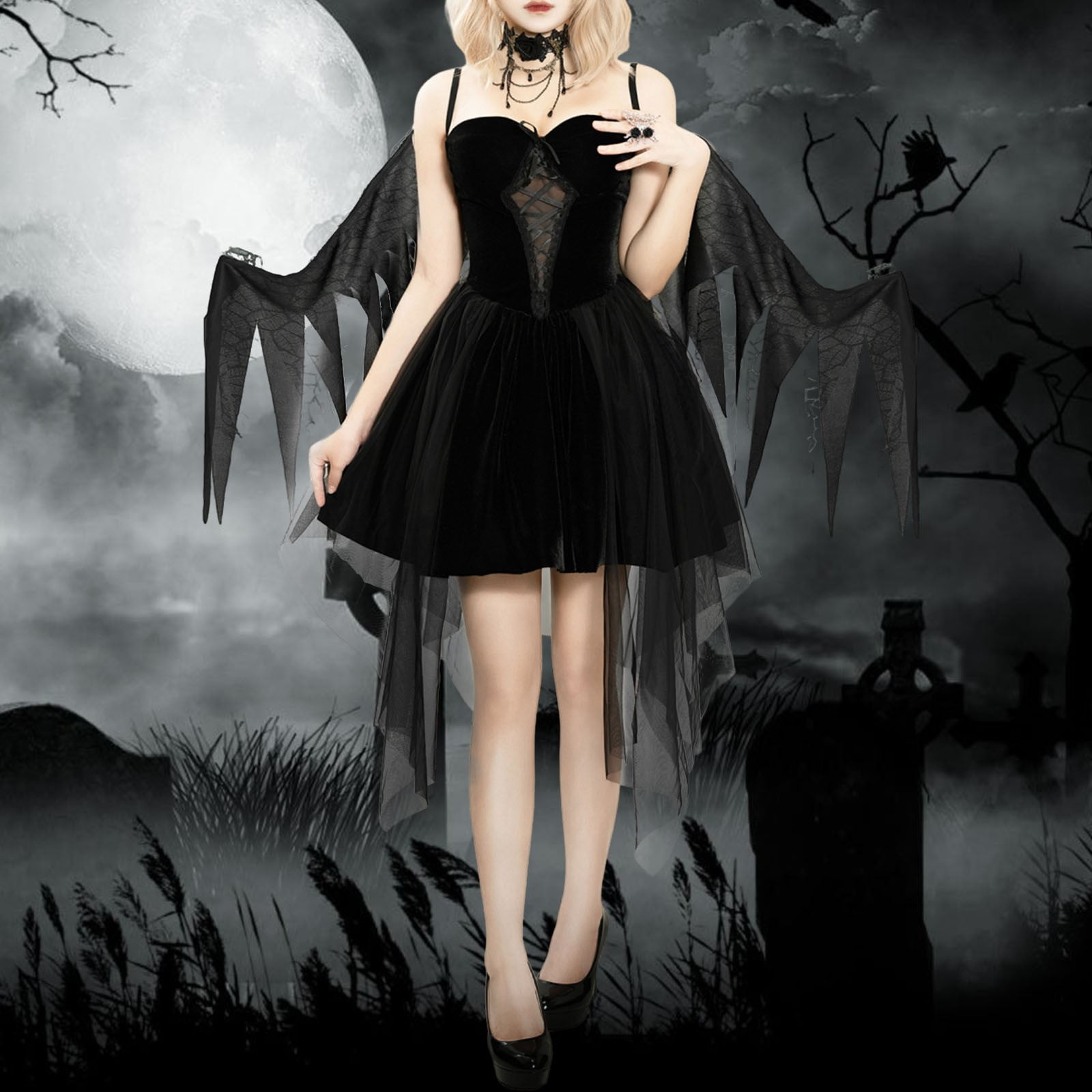 Red Angel Stage Show Dress Leather Gauntlets - Walmart.com