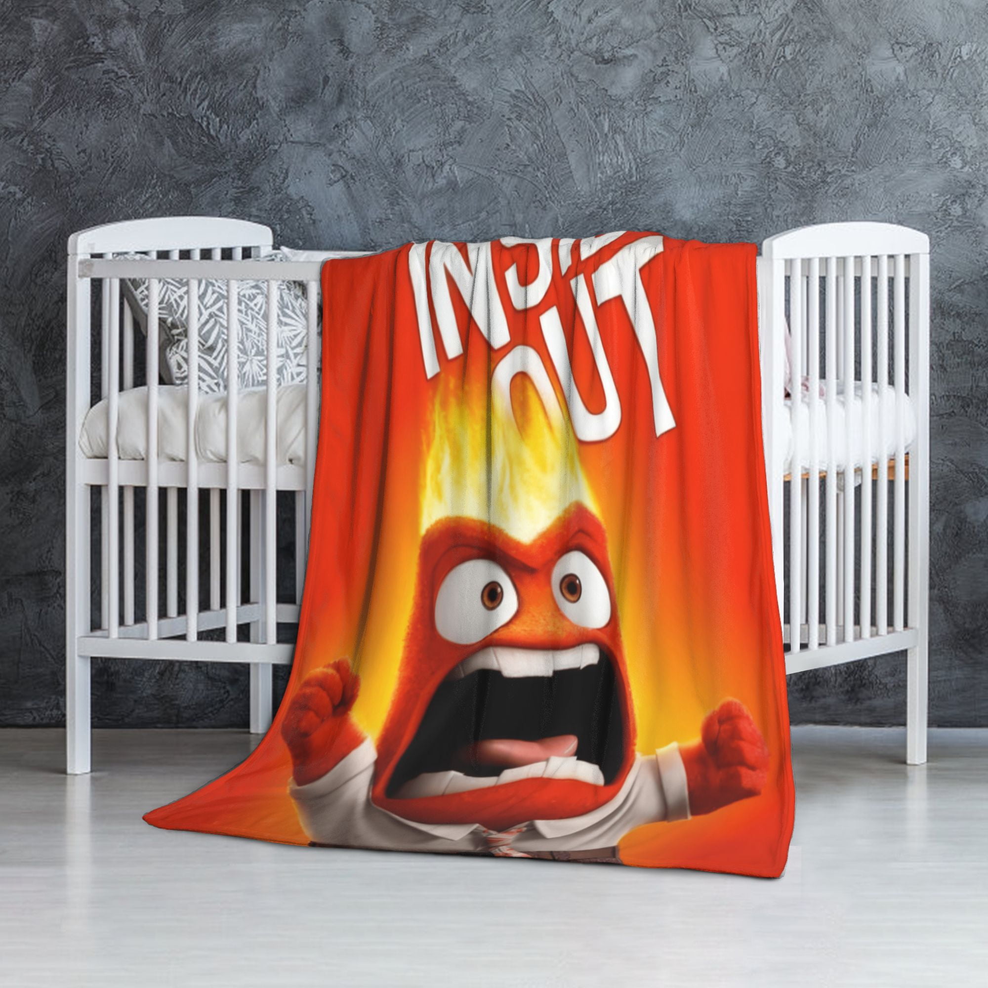 Red Anger Inside Out Blanket for Couch Bed Throw Blanket, Aesthetic ...