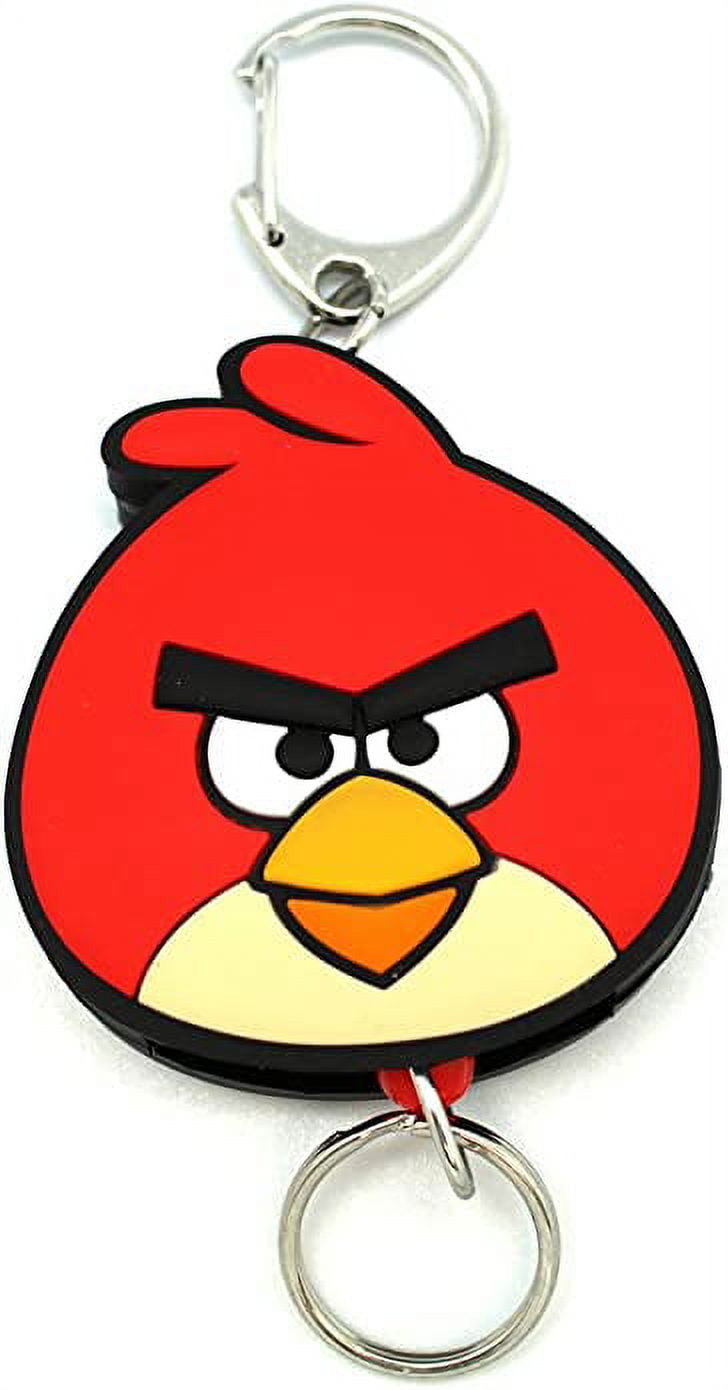Red Angry Bird Zipper Pull Keychain - Angry Birds Keychain - Walmart.com