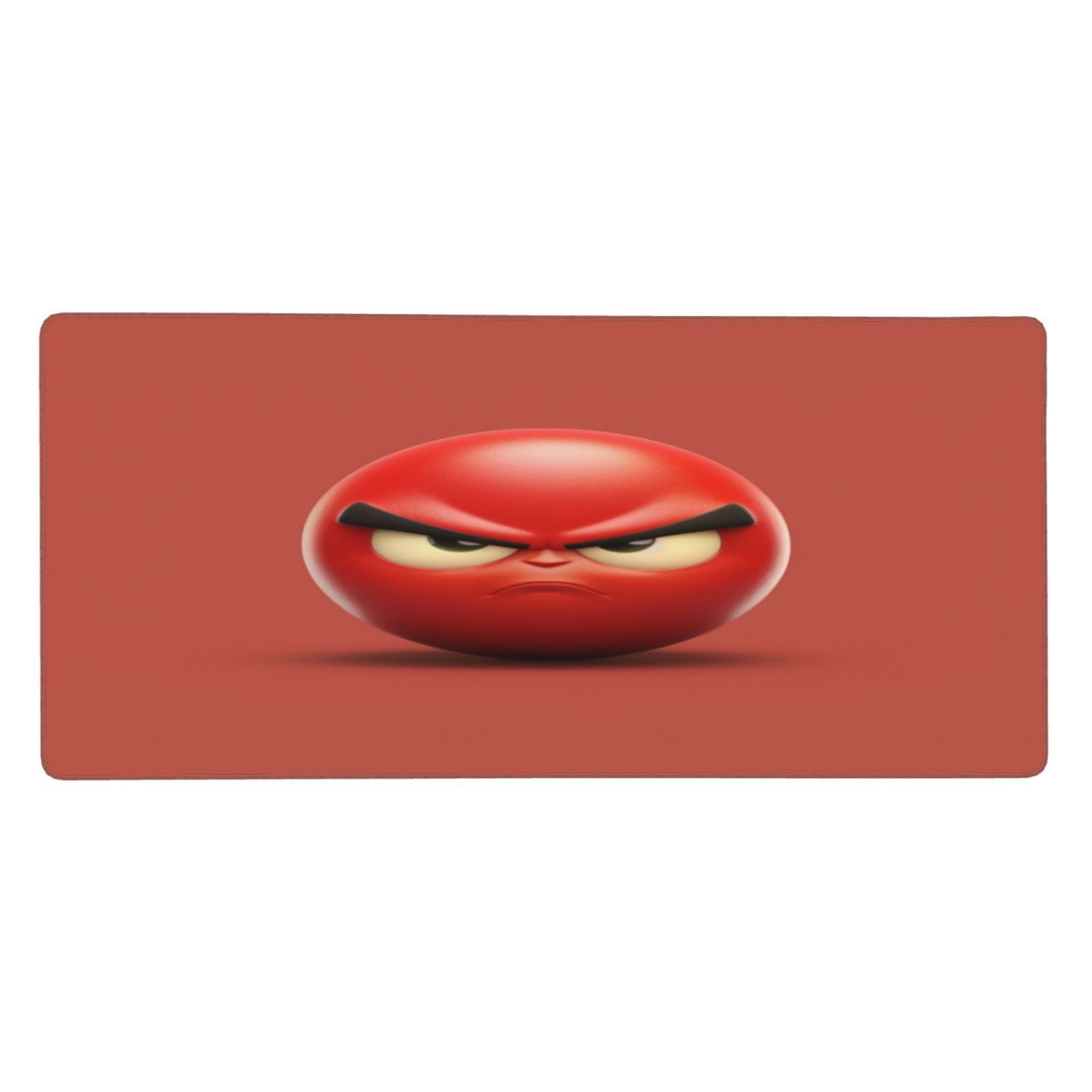 Red Angry Bowl Desk Mat Xxl Extended Gaming Mouse Pad 16x35.5in ...