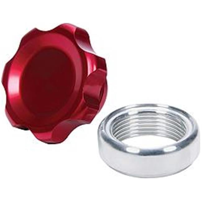 Red Anodized Filler Cap with Weld-In Aluminum Bung, Small - Walmart.com