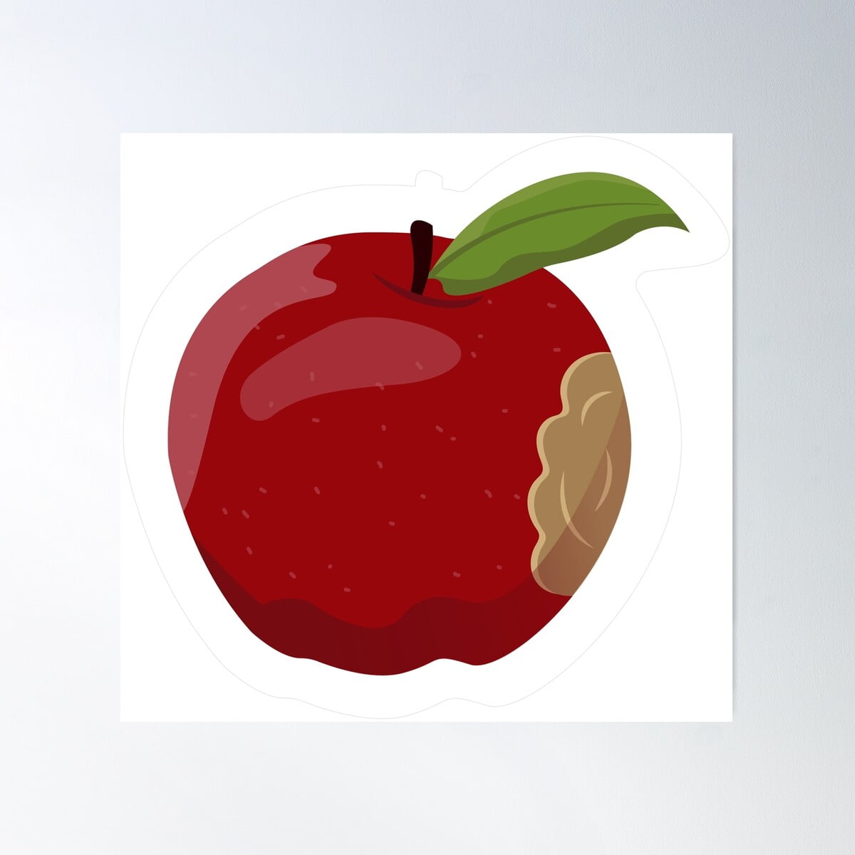 Red Apple Poster Wall Art, Modern Wall Decor For Living Room Bedroom ...