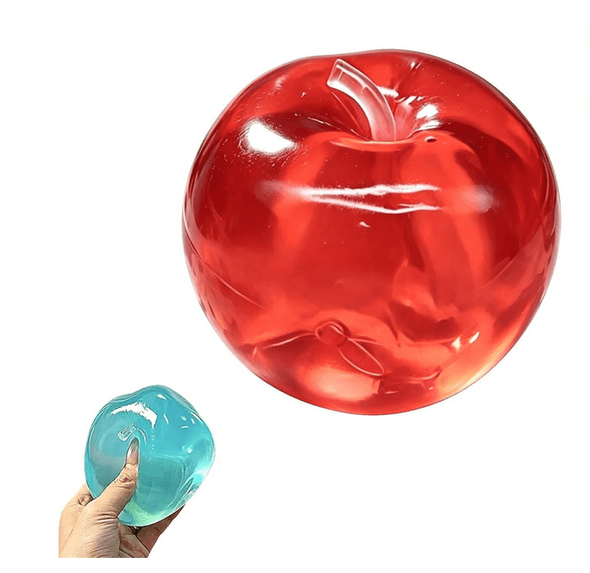 Red Apple Squeeze, Slow Rising Jelly Fruit Stress Balls, Crunchy Slushy ...