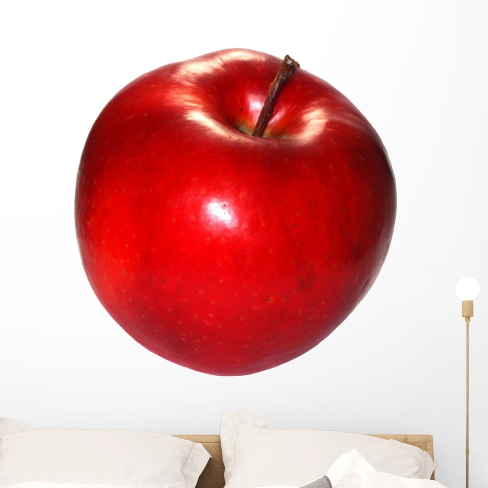 Red Apple Wall Decal by Wallmonkeys Peel and Stick Graphic (36 in H x ...