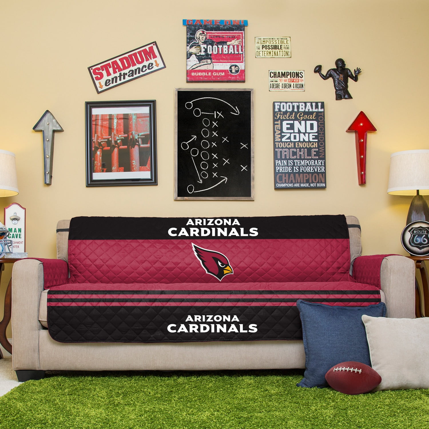 Red Arizona Cardinals Sofa Protector - Walmart.com