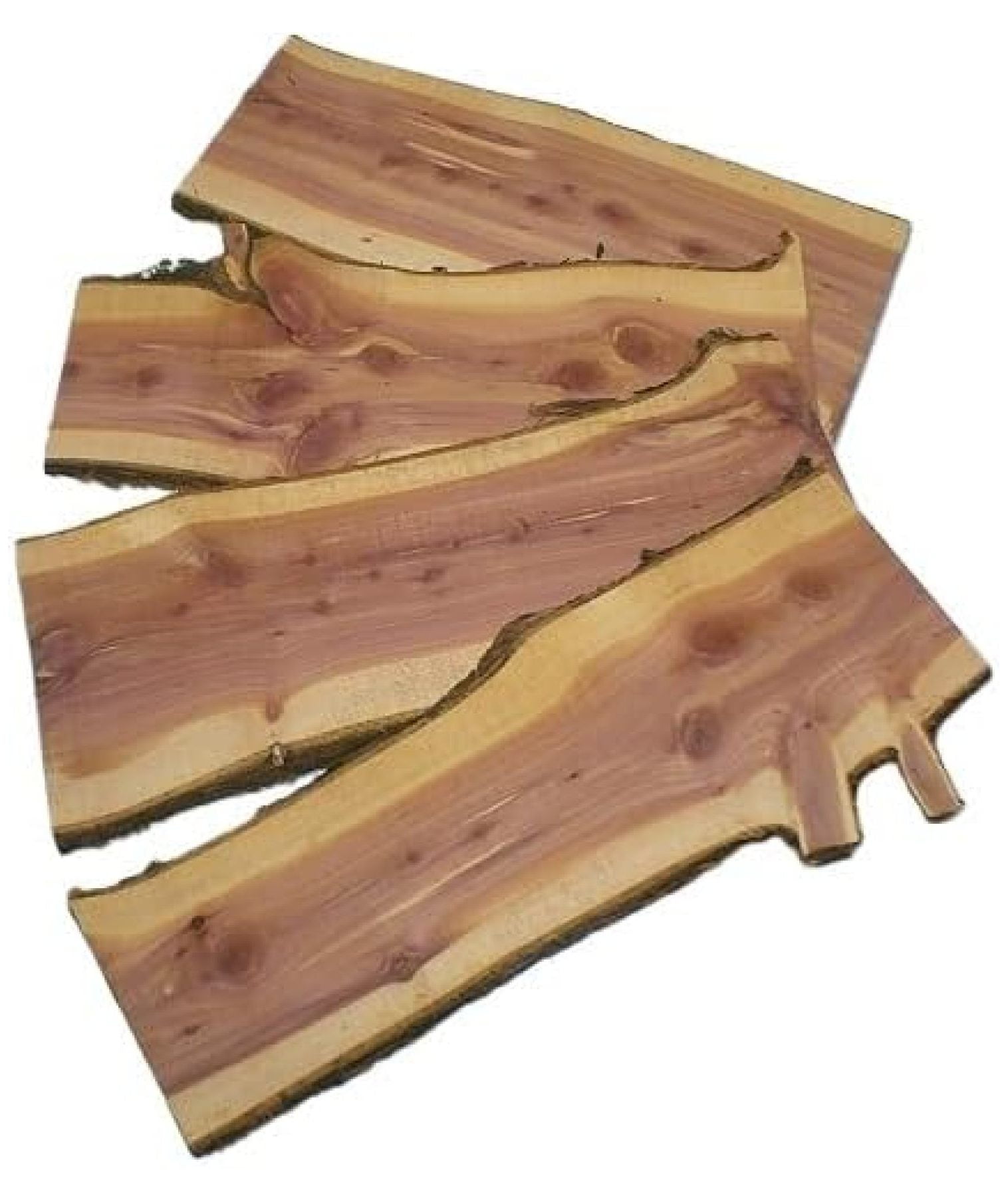 Red Aromatic Cedar Live Edge Slabs, 24 x 8-10 x 0.5 inches, Pack of 4 ...