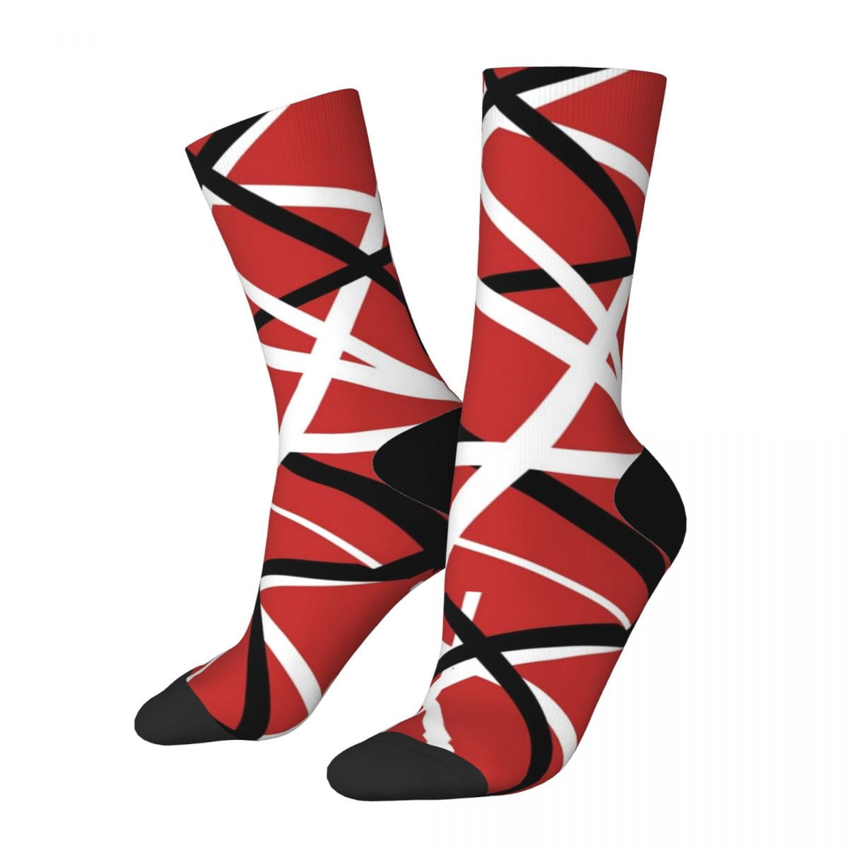 Red Arrival Stockings Van Halen Pattern Gothic Socks Winter Non Skid ...