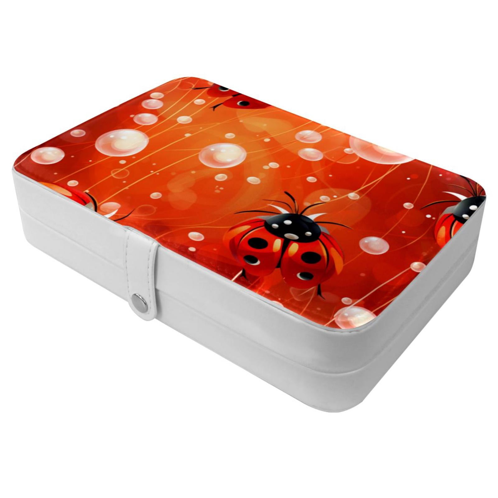 Red Art Seven Star Ladybug Travel Jewelry Box - Your Portable Treasure ...