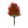 Red Artificial Fern Ground Plug Plant, Outdoor Courtyard Realistic Fake ...