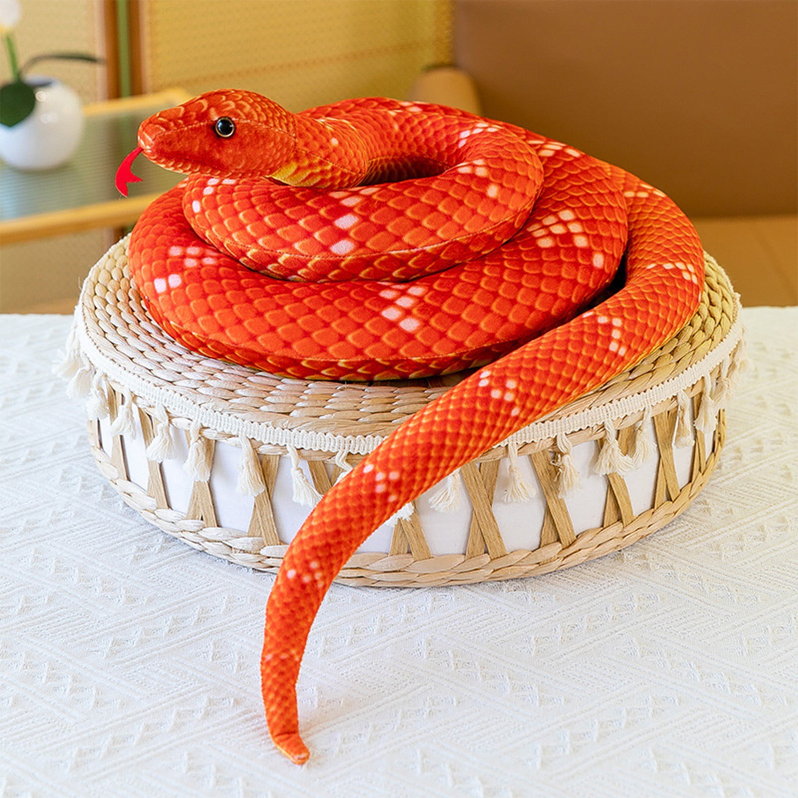 Red Artificial Snake Toy,Snake Stuffed Animal 8 Inch Snake Plush Toy ...