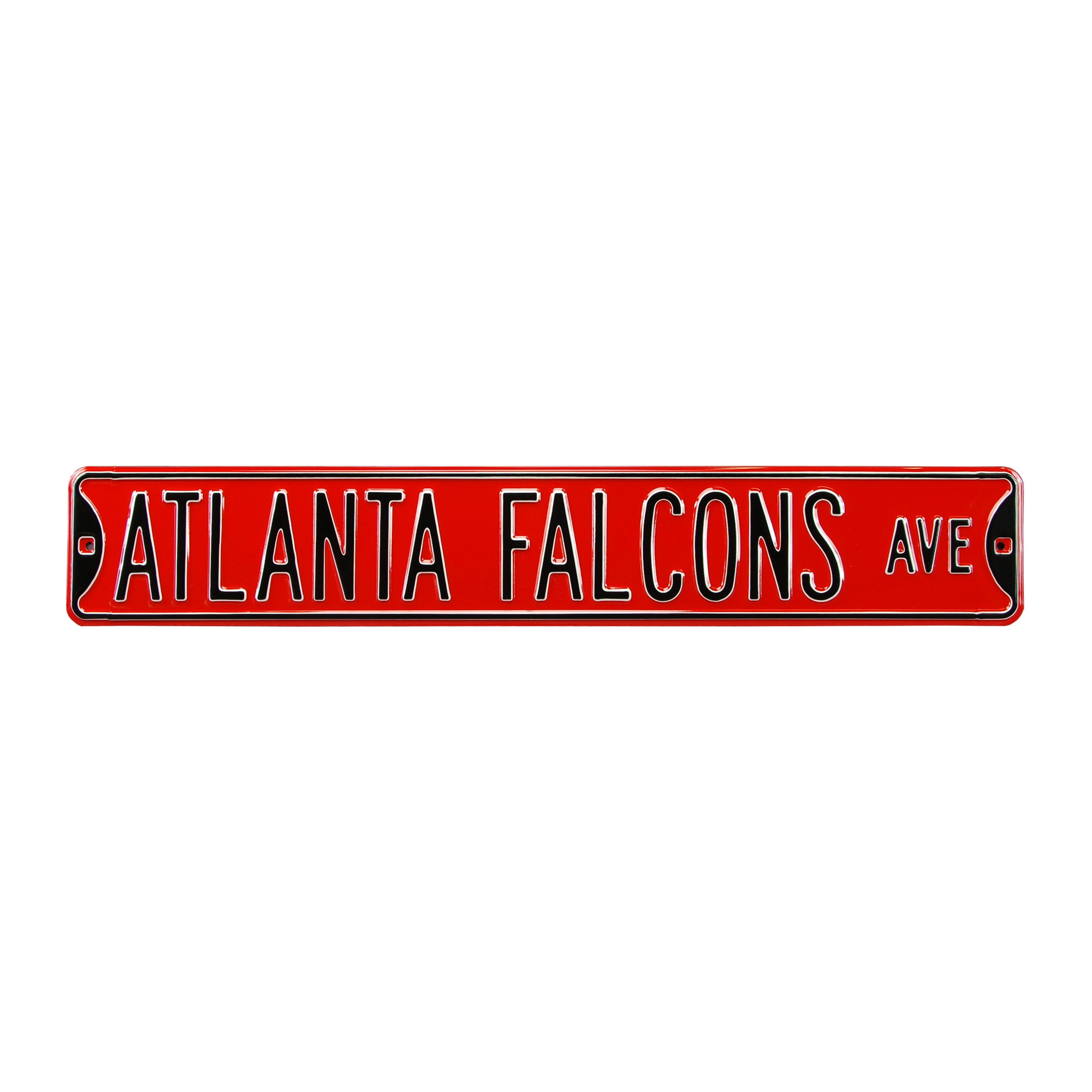 Red Atlanta Falcons 6" x 36" Steel Street Sign - Walmart.com