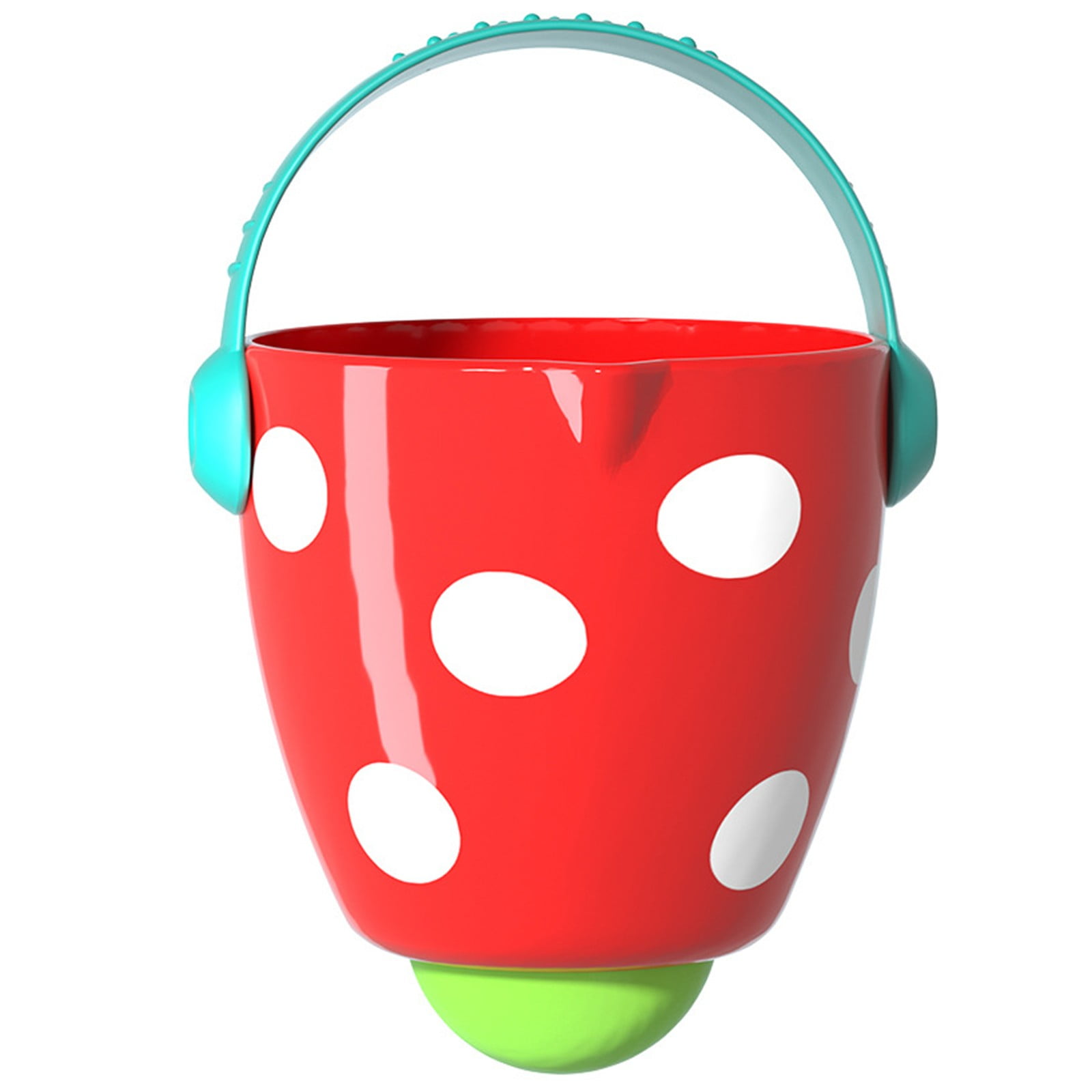 Red Baby Bath Toys, Mini Shower Bucket, Stacking Colorful Water Play ...