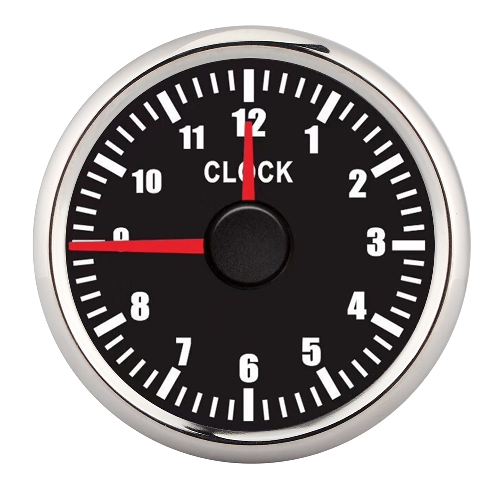Red Backlight Clock Gauge For Car Modification, 12V 24V Gauge With High ...
