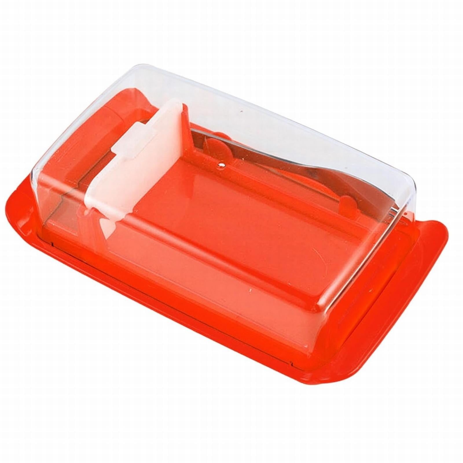 Red Baking Pans Butter Container Butter Dish Box Container Cheese ...