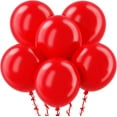 Red Balloons 18 Inch - 30 Pack Large Thick Red Balloons Big Round Red ...
