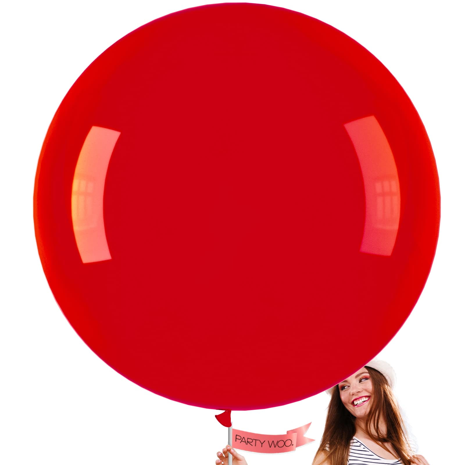Red Balloons, 8 pcs 36 Inch Large Red Balloons, Big Red Latex Balloons ...