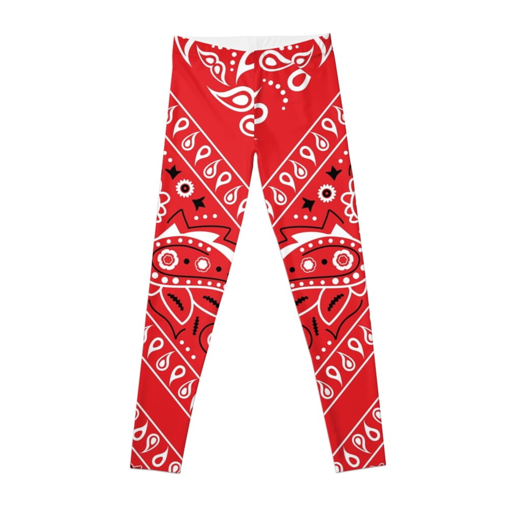 Red Bandana Pattern Leggings Women's gym sports shirts gym Womens ...