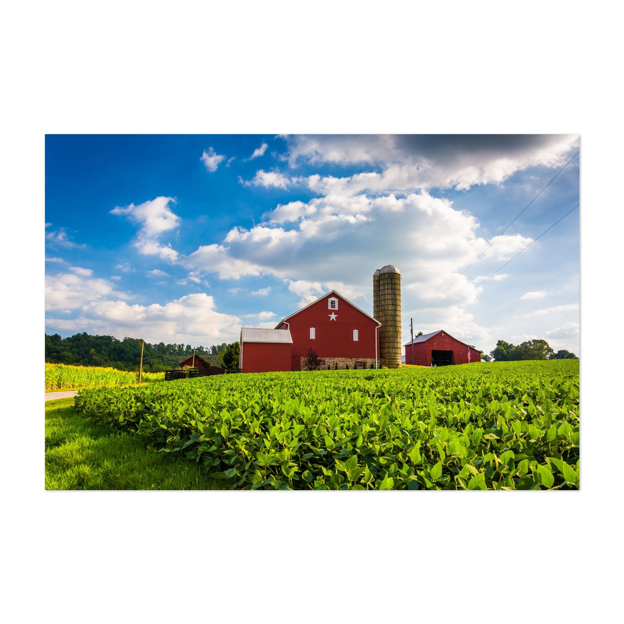 Red Barn, Spring Grove - Spring Grove Pennsylvania Photography Unframed ...