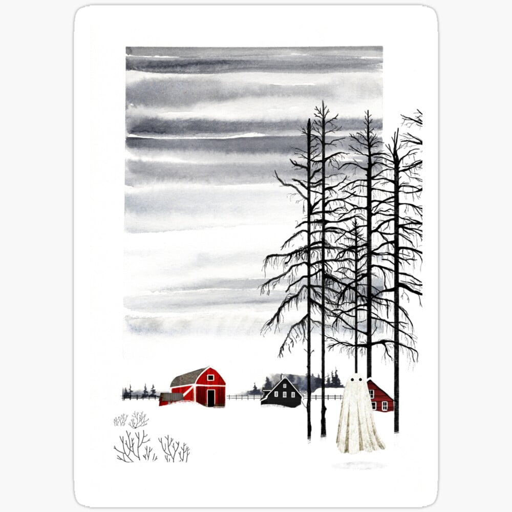 Red Barn Sticker Phone Decal Water Bottle Stickers Car Decals, Laptop ...