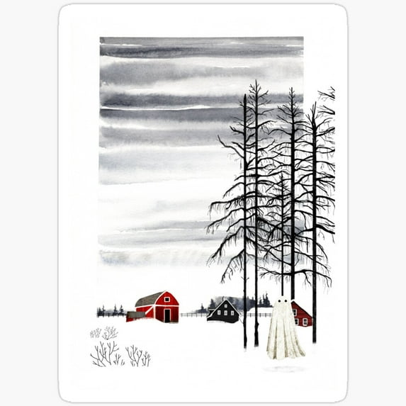 Red Barn Sticker Phone Decal Water Bottle Stickers Car Decals, Laptop ...