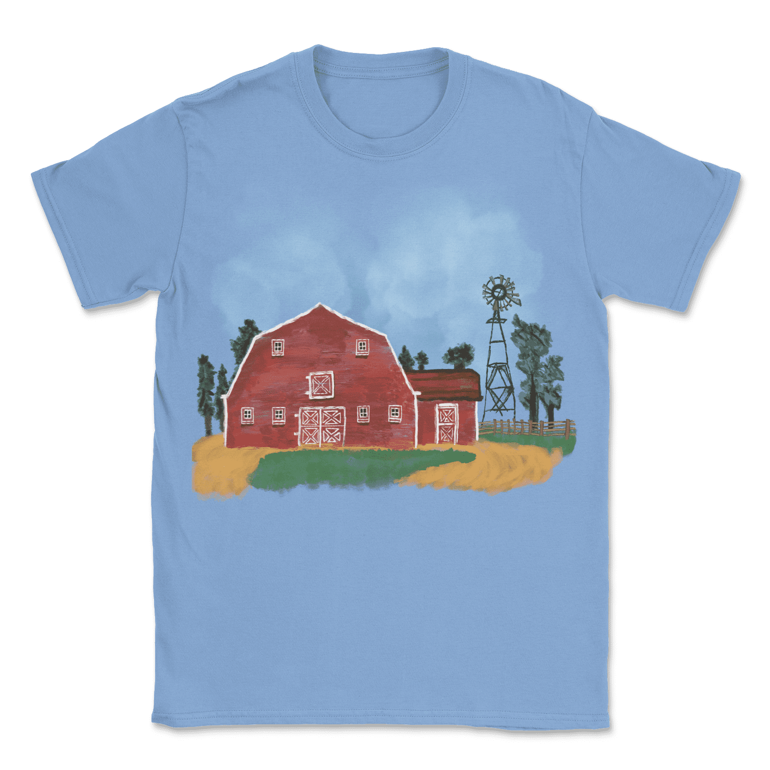 Red Barn Tee Shirt - Walmart.com