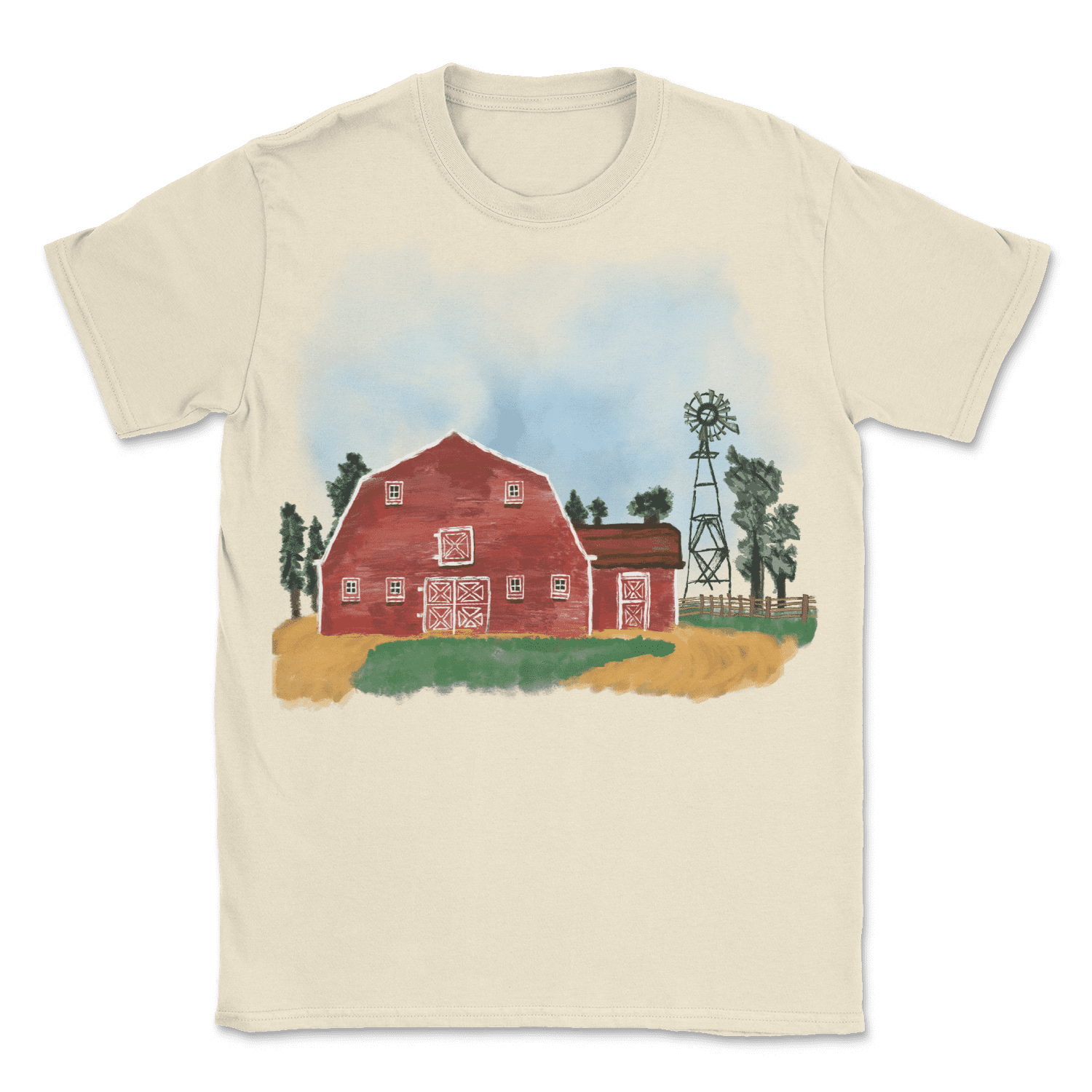 Red Barn Tee Shirt - Walmart.com