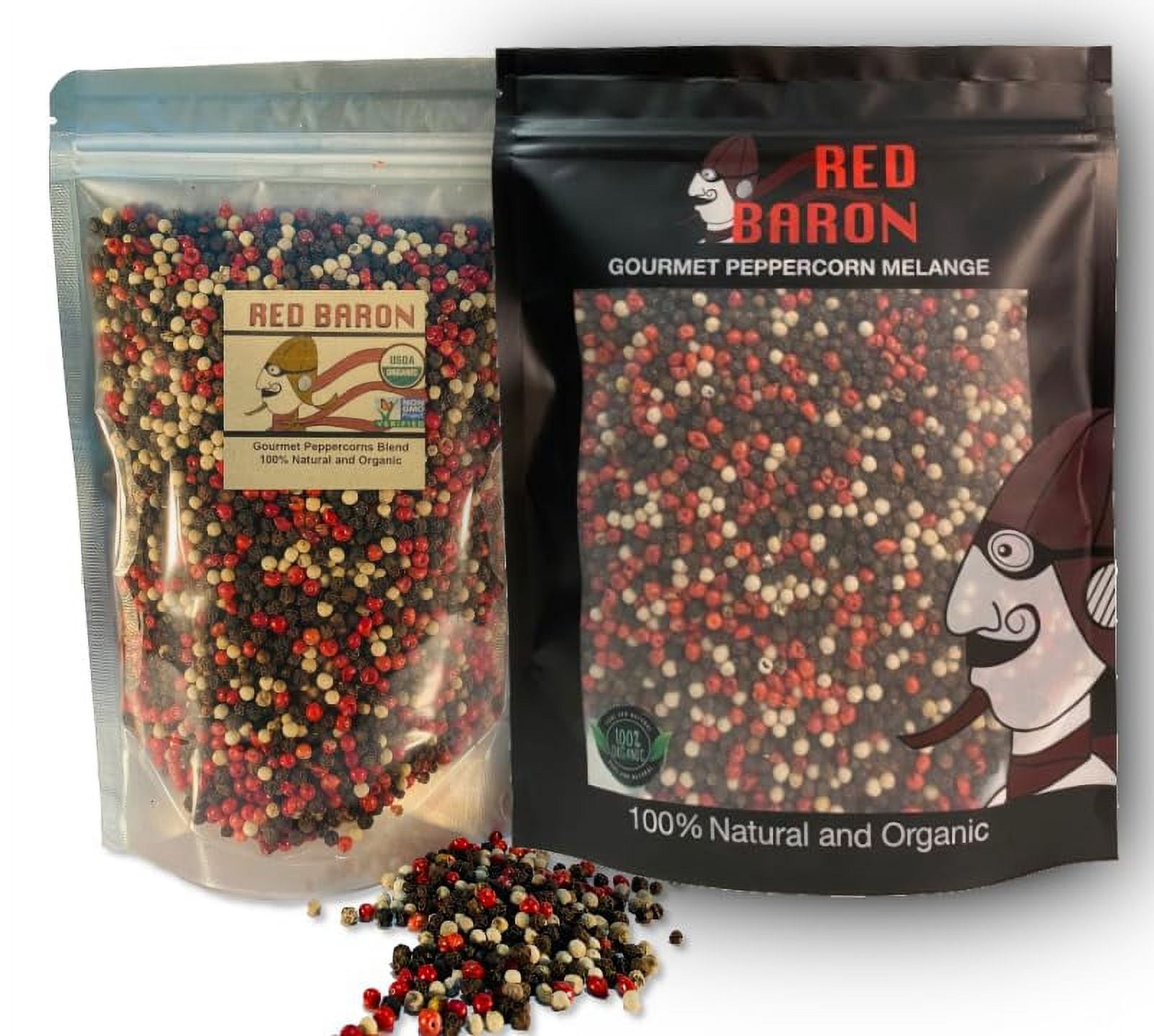 Red Baron Gourmet Peppercorn WHF2 Blend, Rainbow Blend Peppercorn Whole ...