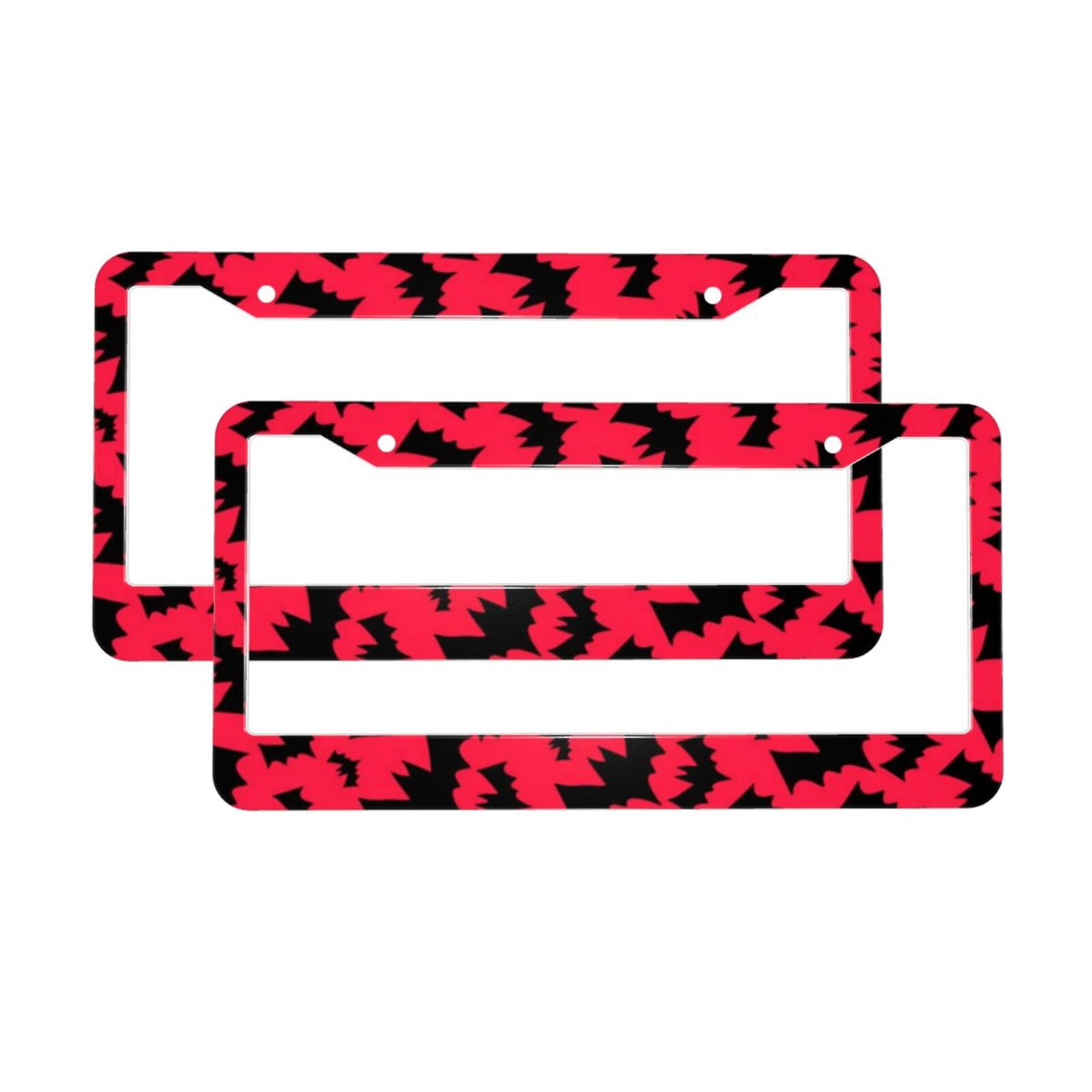 Red Bat License Plate Frame Personalized Car Decoration License Plate ...