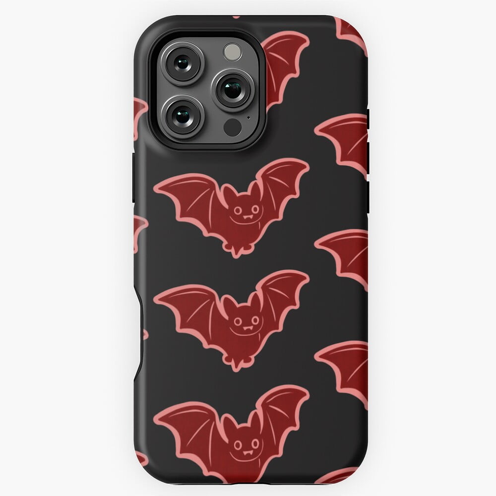 Red Bat Phone Case for iPhone 16 15 14 13 12 11 Pro Max M5908327 ...