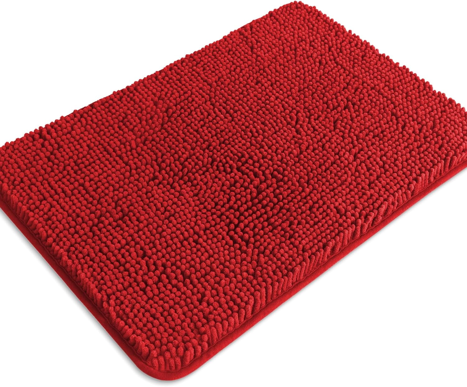 Red Bathroom Rugs \u2013 Absorbent and Washable Bath Mat, Non-Slip ...