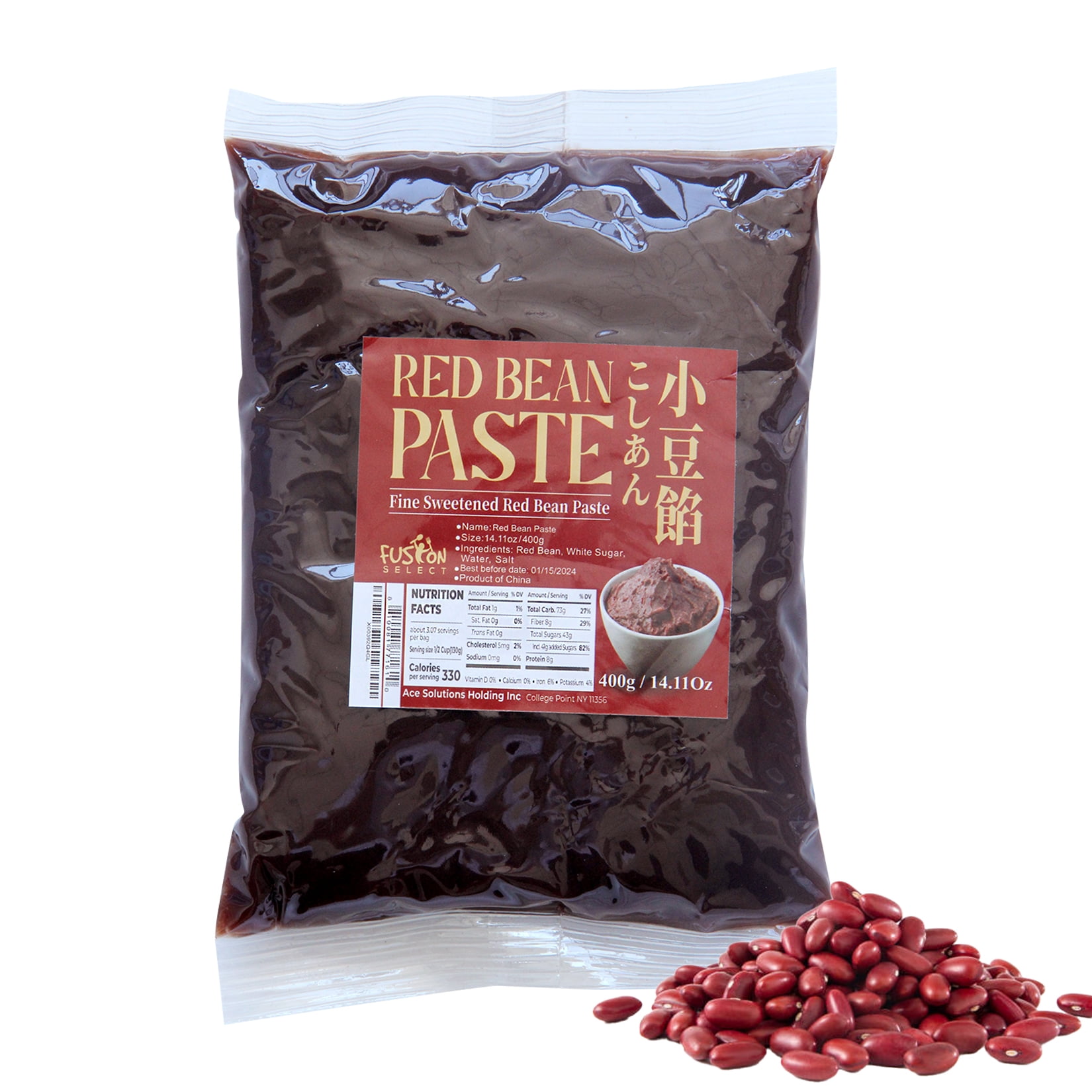 Fine Sweetened Red Bean Paste - Adzuki Kidney Bean for Asian Desserts ...