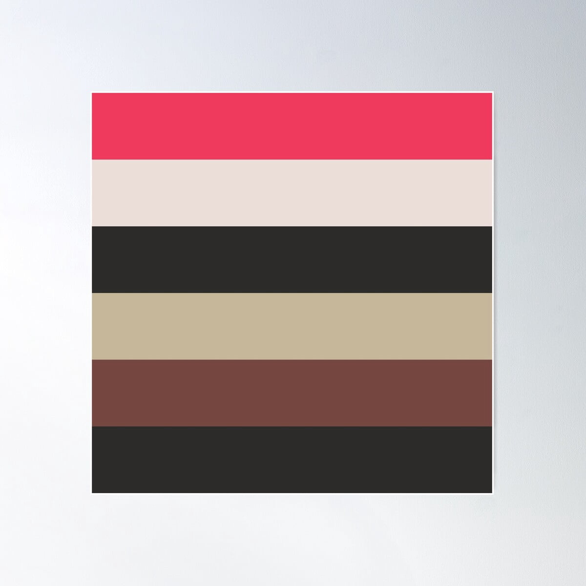 Red Beanie Practise Activity Exotic Colour Patterns Poster Wall Art ...