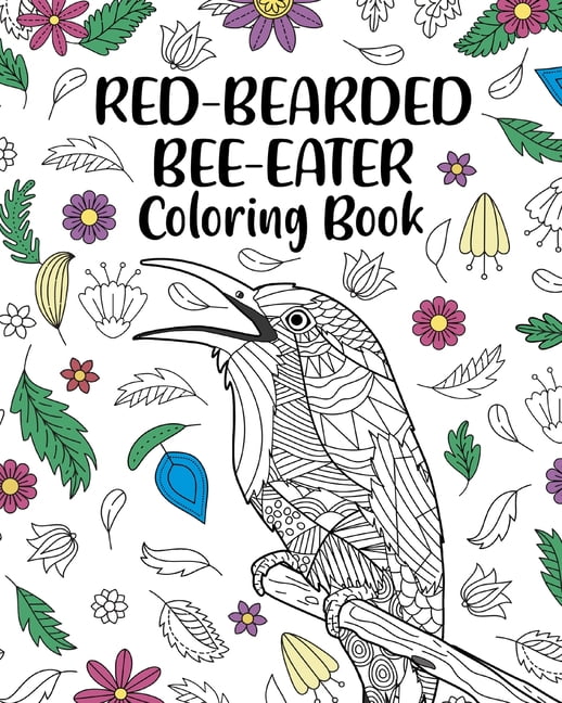 Red-Bearded Bee-Eater Coloring Book: Mandala Crafts & Hobbies Zentangle ...