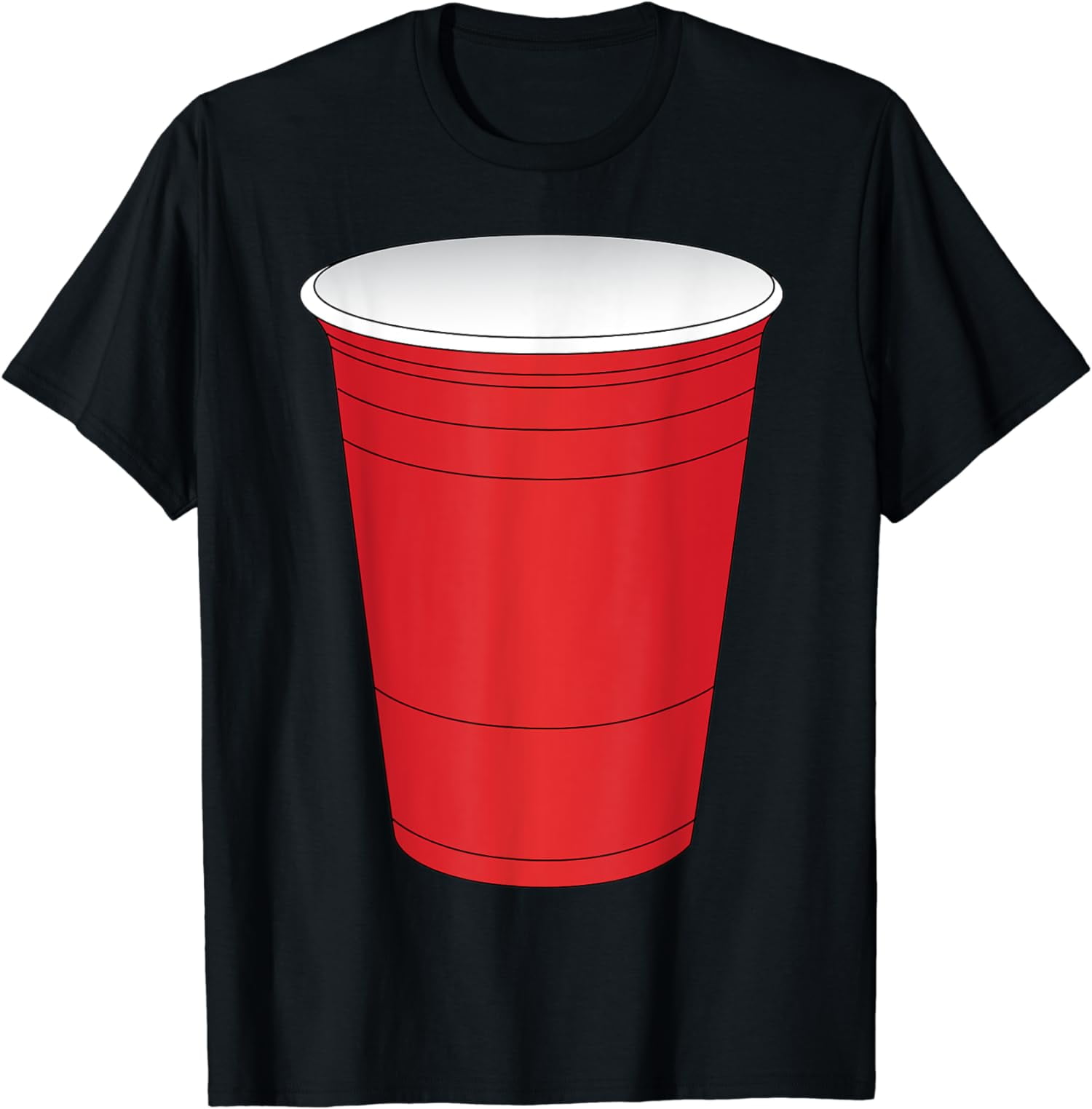 Red Beer Pong Cup Costume T-Shirt Fun Party Game - Walmart.com