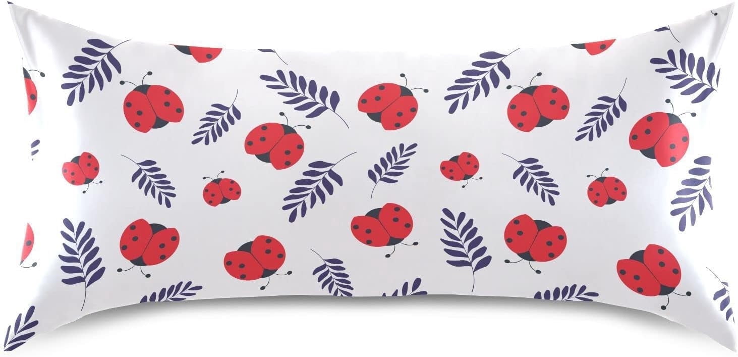 Red Beetles Silky Satin Pillowcase, Luxury Soft Pillow Case for Hair ...