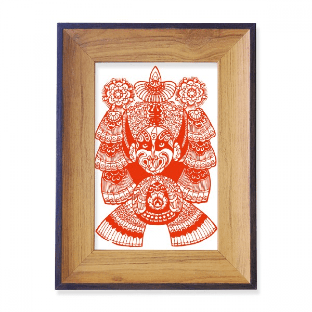 Red Beijing Opera Head Paper-cut Photo Frame Exhibition Display Art ...