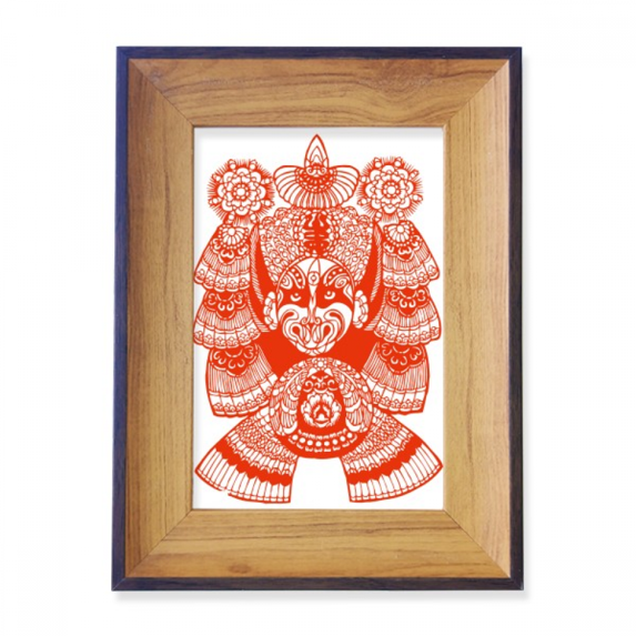 Red Beijing Opera Head Paper-cut Photo Frame Exhibition Display Art ...